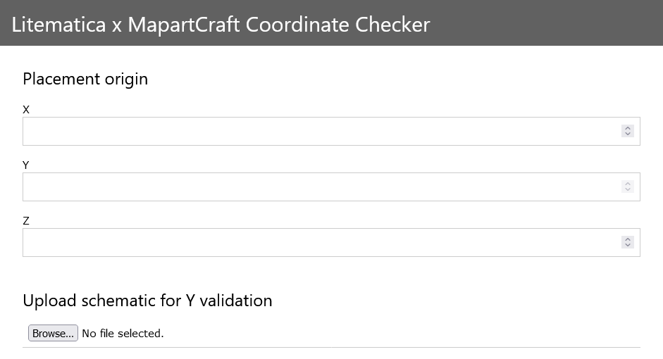 MapartCraft Schematic Checker